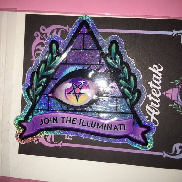 ArtEtak | Art | New Join The Illuminati Mini Print And Sticker Pack ...
